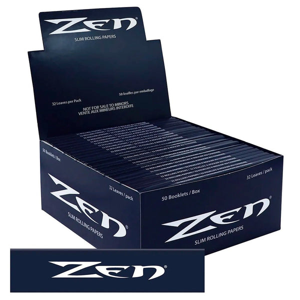 ZEN BLUE King Size Slim Rolling Papers | Shisha Glass