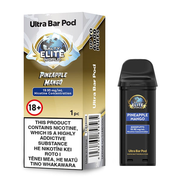 Pineapple Mango -Ultra Bar Replacement Pod 19.95mg/ml | Shisha Glass