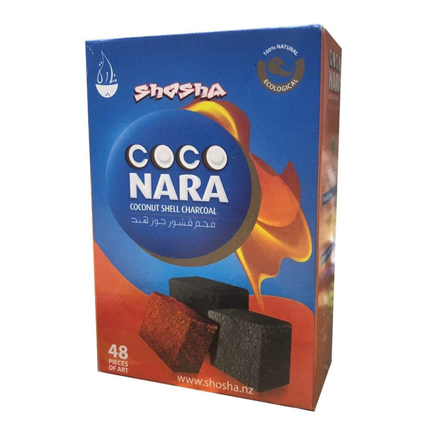 Coco Nara Coconut Shell Charcoal (48 Pieces) | Shisha Glass
