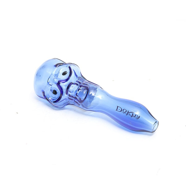 Glass Skull Face Spoon Smoking Pipe 12.5cm | Shisha Glass