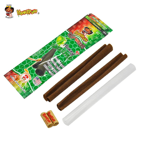 Honey Puff Natural Flavoured Hemp Wrap -Honey Green Apple (2pk ...