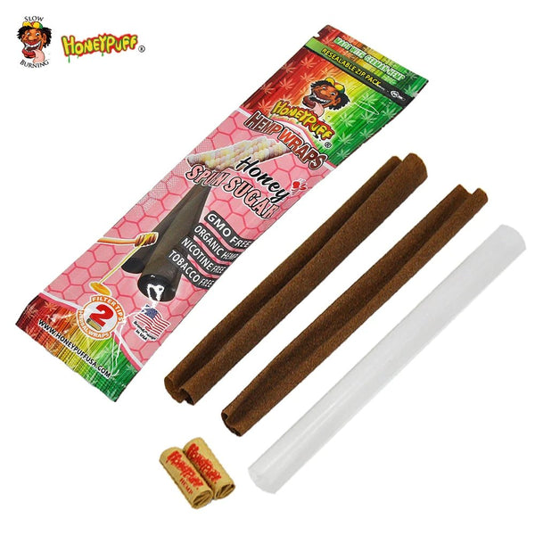 Honey Puff Natural Flavoured Hemp Wrap -Honey Spun Sugar (2pk) | Shisha ...