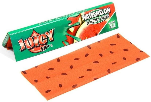 Juicy Jay Watermelon King Size (Slim) Paper | Shisha Glass
