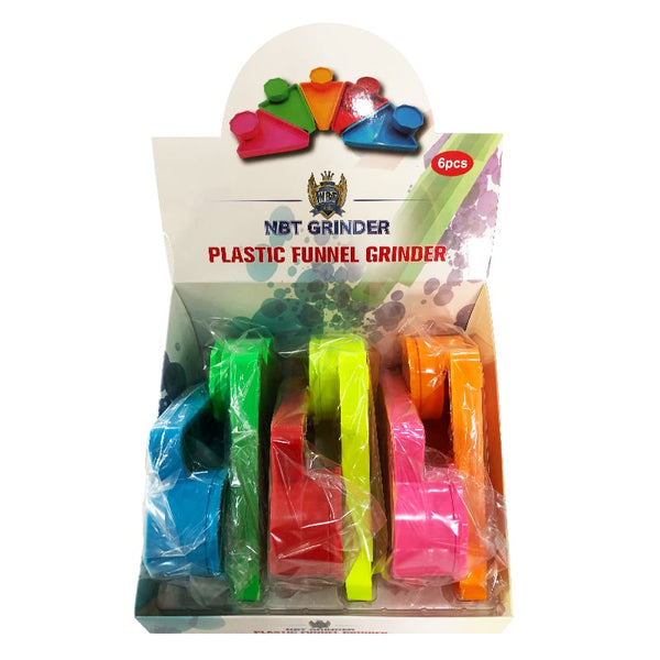 NBT Plastic Funnel Grinder with Tray | Shisha Glass