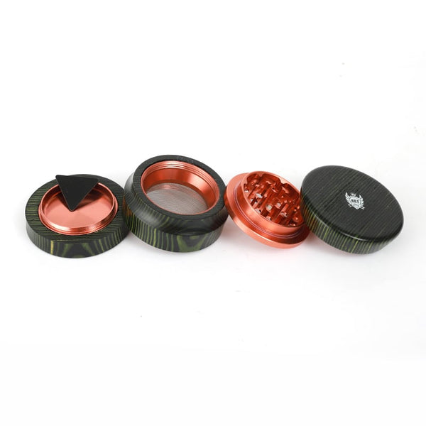 NBT Woody Metal Grinder 63mm 4xParts | Shisha Glass