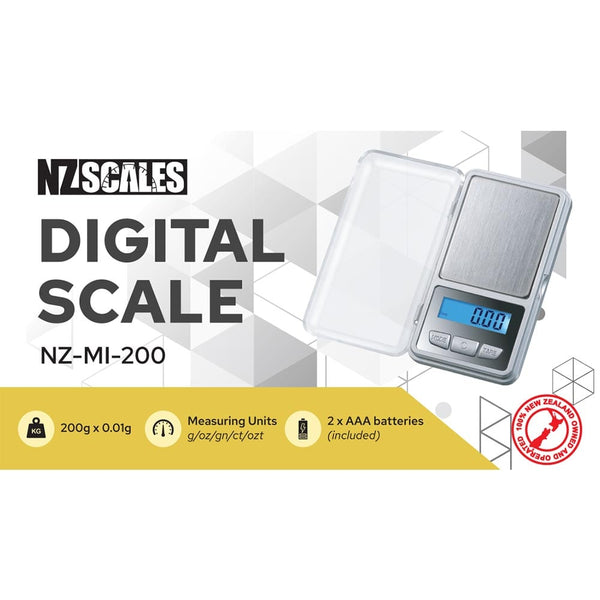 NZ Digital Scale NZ-MI-200 200 x 0.01g | Shisha Glass